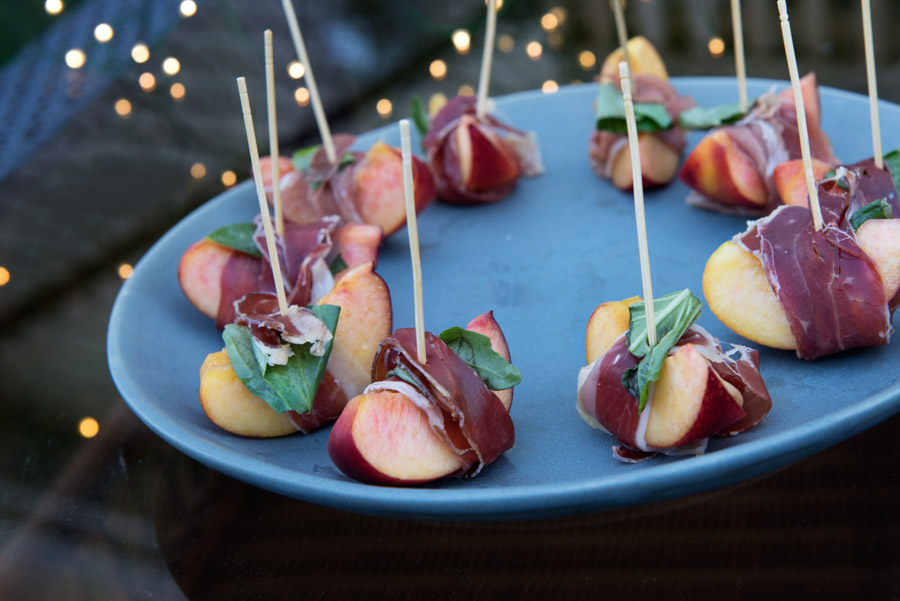 Peach & Serrano Ham Canapés | T8N