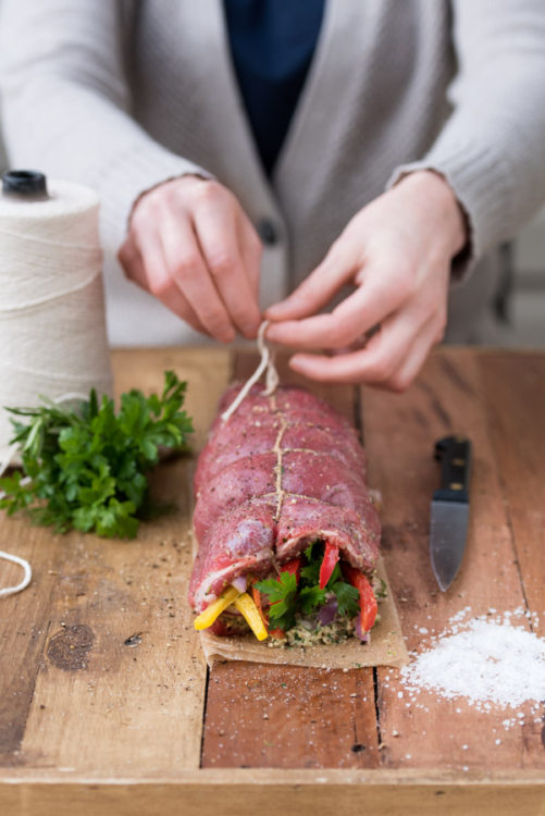 Beef Roulade with Pesto & Peppers | T8N